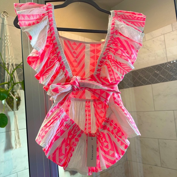 Francesca's Collections | Tops | New Ruffle Top | Poshmark